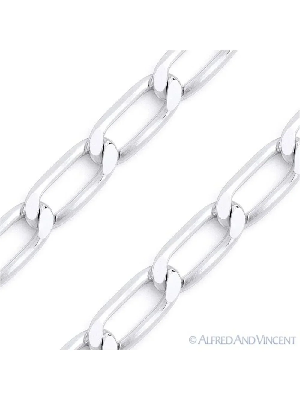 Alfred & Vincent | Jewelry | 32mm Open Cable Link Italian Chain ...